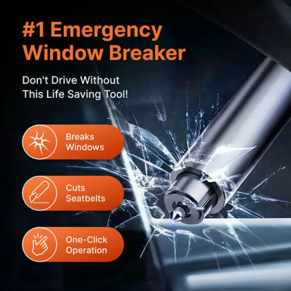 Breeker Car Window Breaker for Quick Escape